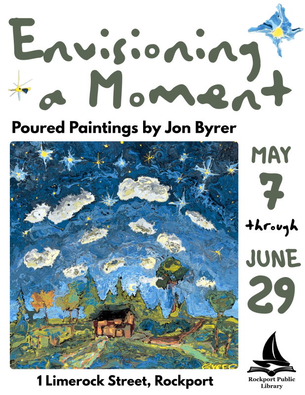 Jon Byrer exhibits 'poured paintings' at Rockport Public Library ...