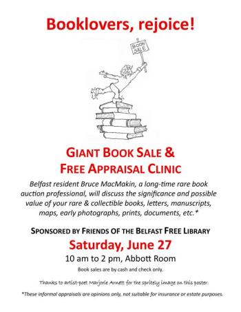 Giant book sale, free informal appraisal event at Belfast library ...