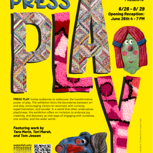Waterfall Arts exhibits 'Press Play' featuring Tara Morin, Tori Marsh ...
